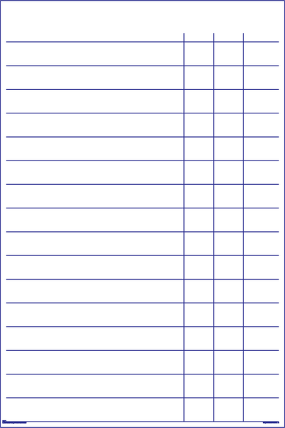 Two Round Score Sheet – Simple Score Sheets