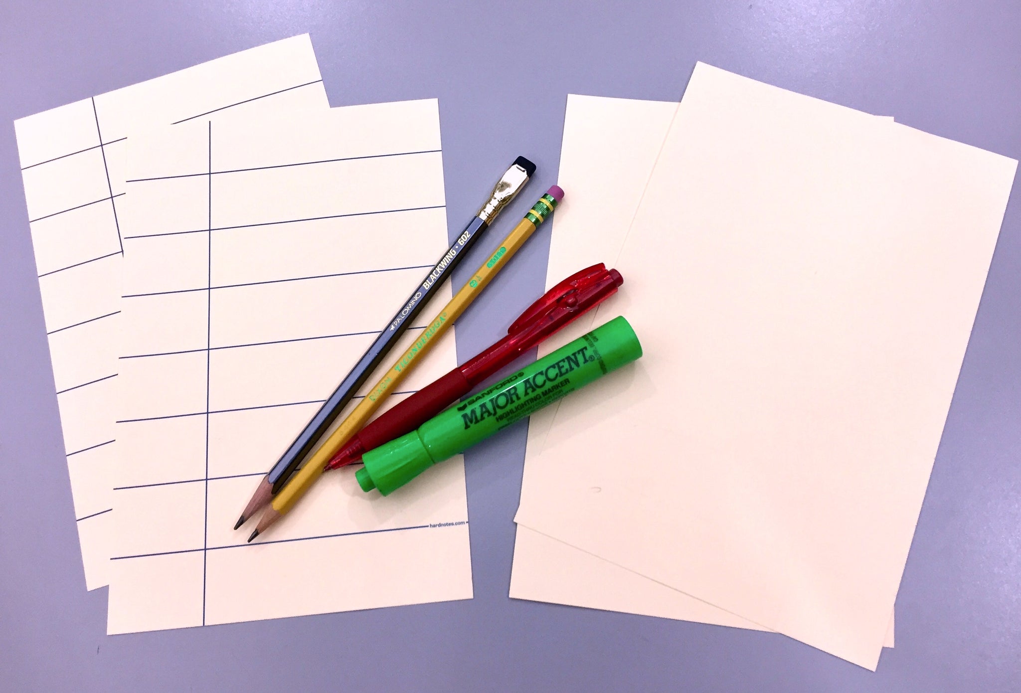 Hard Notes – Simple Score Sheets